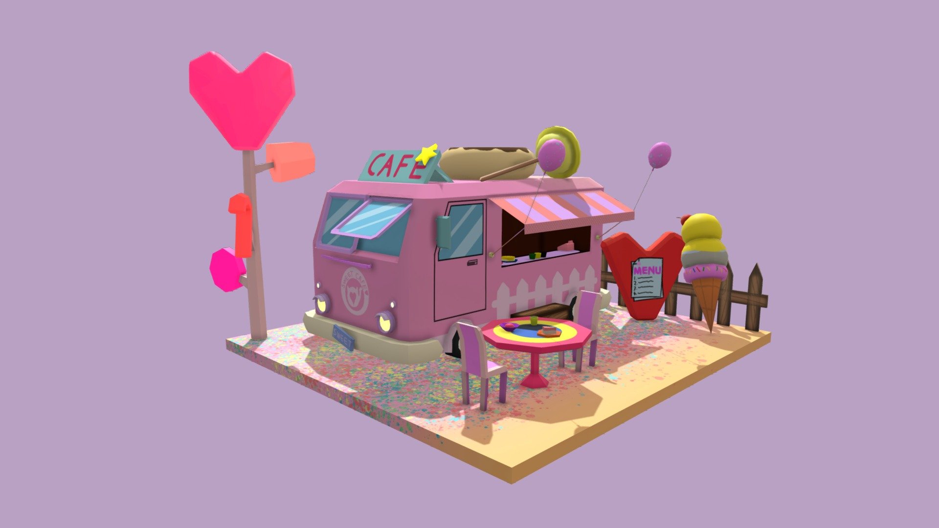 Low_Poly_Van - 3D model by zxlim [2893ff9] - Sketchfab