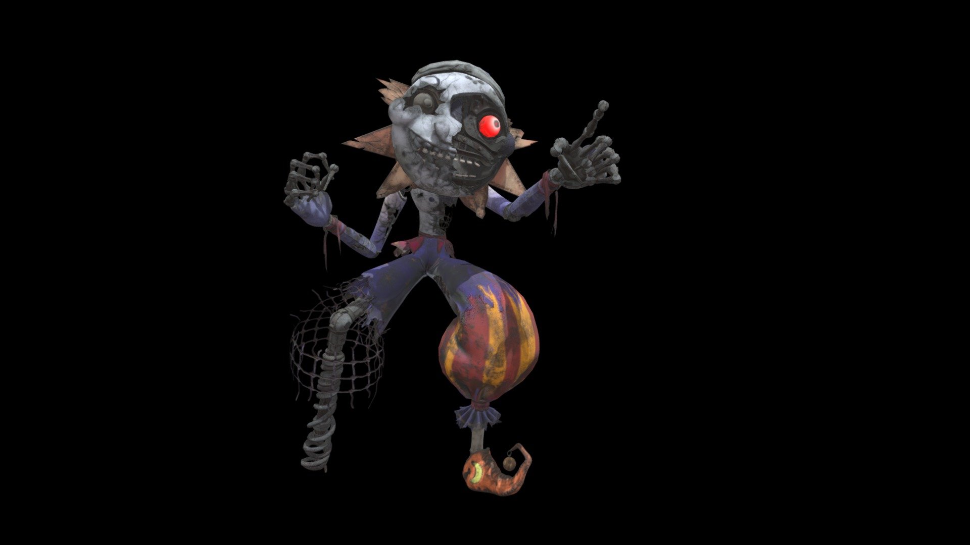 FNAF : Security Breach : Ruin : Ruined Moon/Sun - Download Free 3D ...