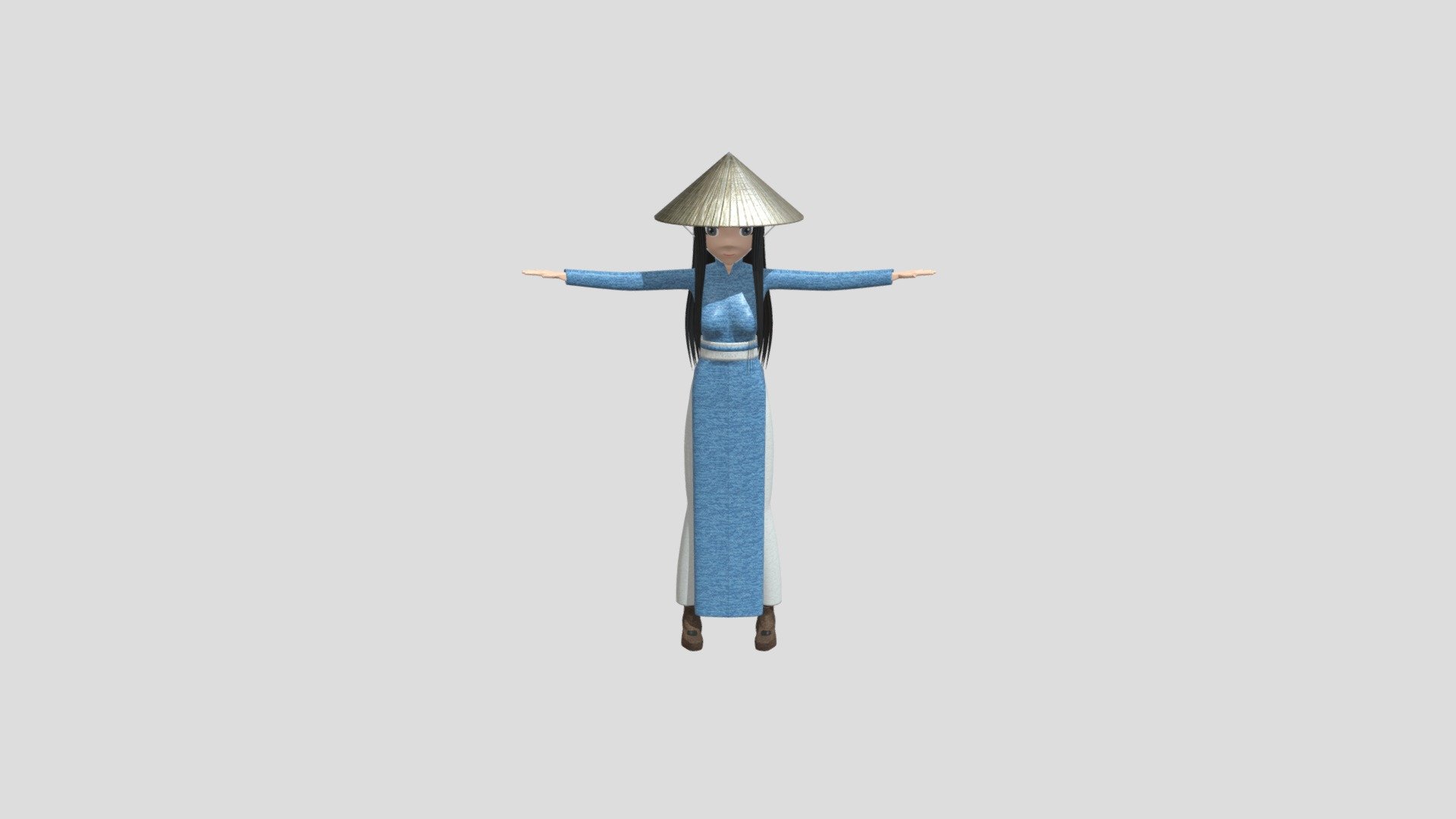 Vietnamese Woman (Basic Rig) - Download Free 3D model by drmanhtan21 ...