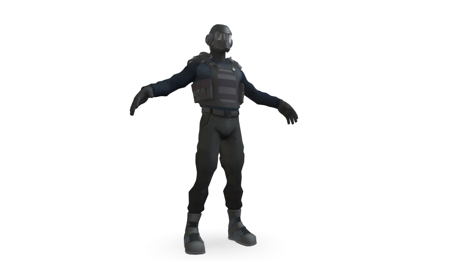 Stylized / Hand Painted Future Male Soldier - Buy Royalty Free 3D model ...