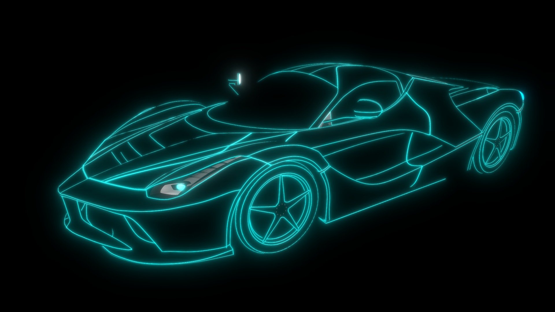 La Ferrari 2013 NEON - 3D model by Ciasny [2898ac2] - Sketchfab