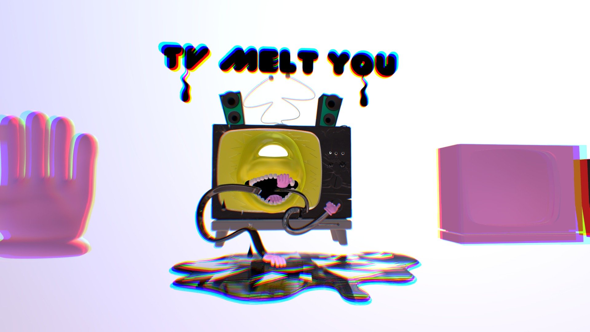 TV Melt You - Download Free 3D model by pizzabrian [2899d30] - Sketchfab