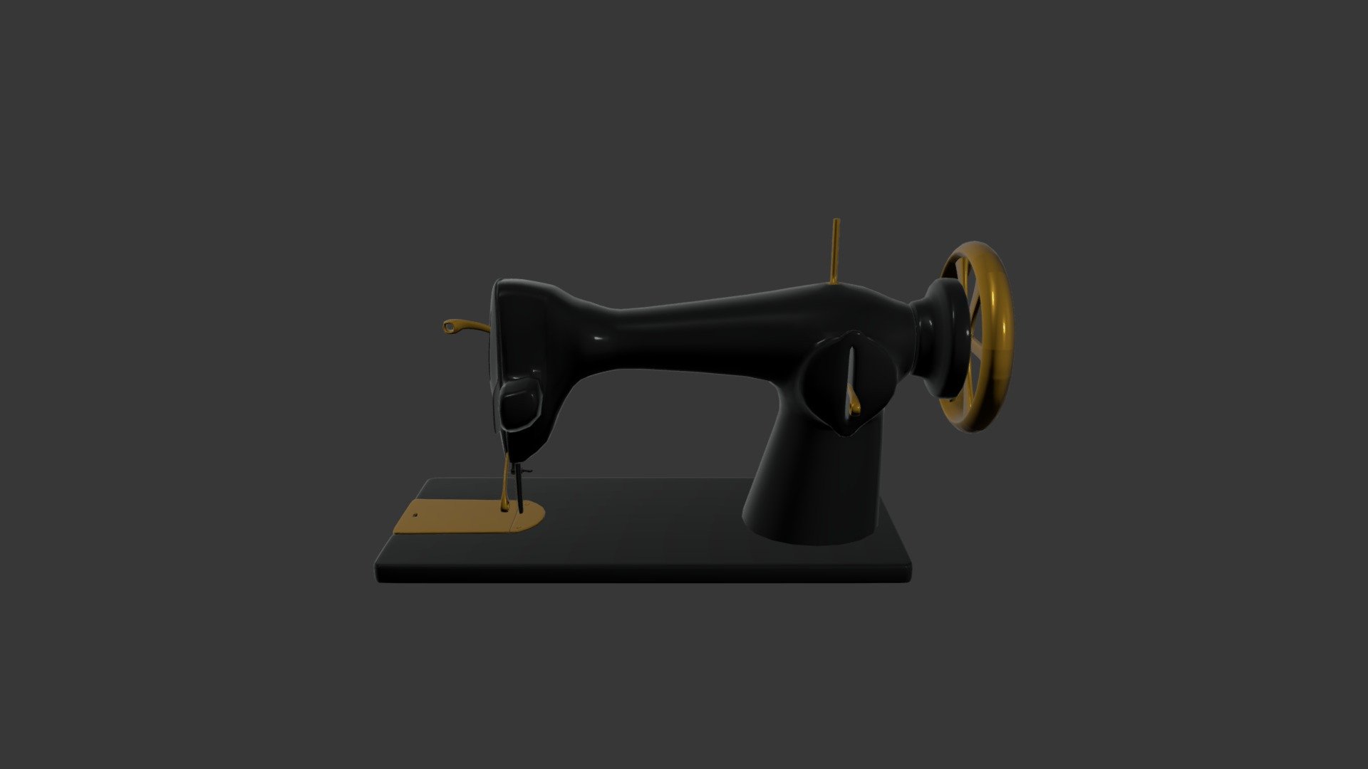 SewingMachine - 3D model by Luharah [289a187] - Sketchfab