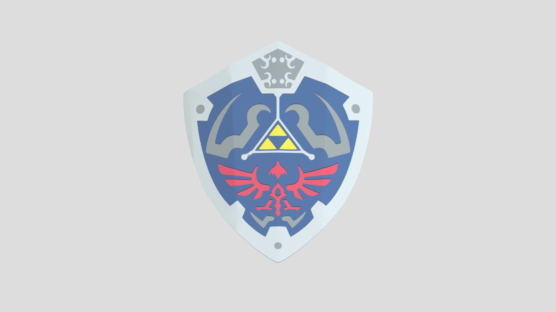 Hylian Sheild - Download Free 3D model by BlueGlitchDesigns [289aac9 ...