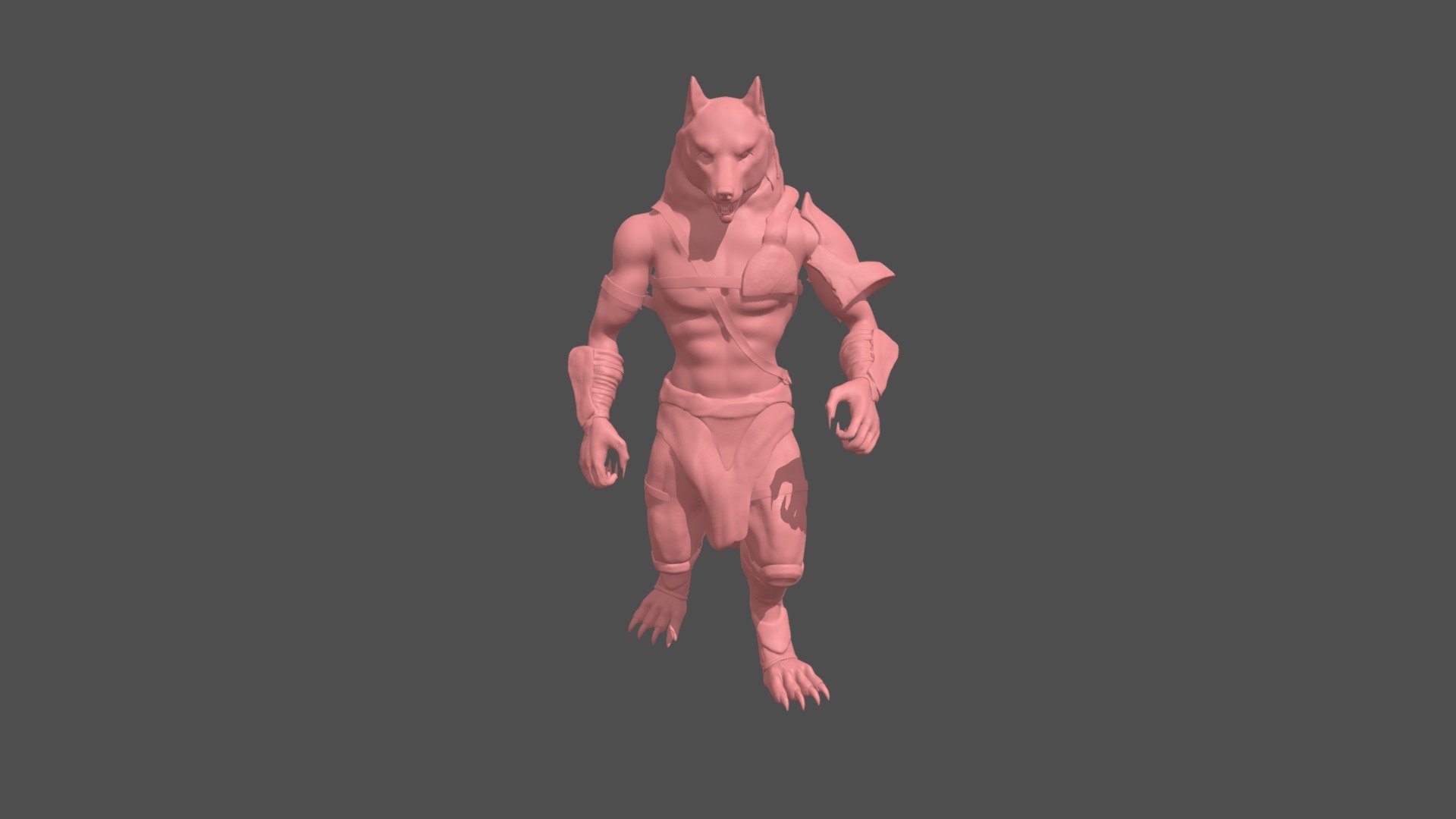 Wolf Warrior - Lobo Guerreiro - Download Free 3D model by ...
