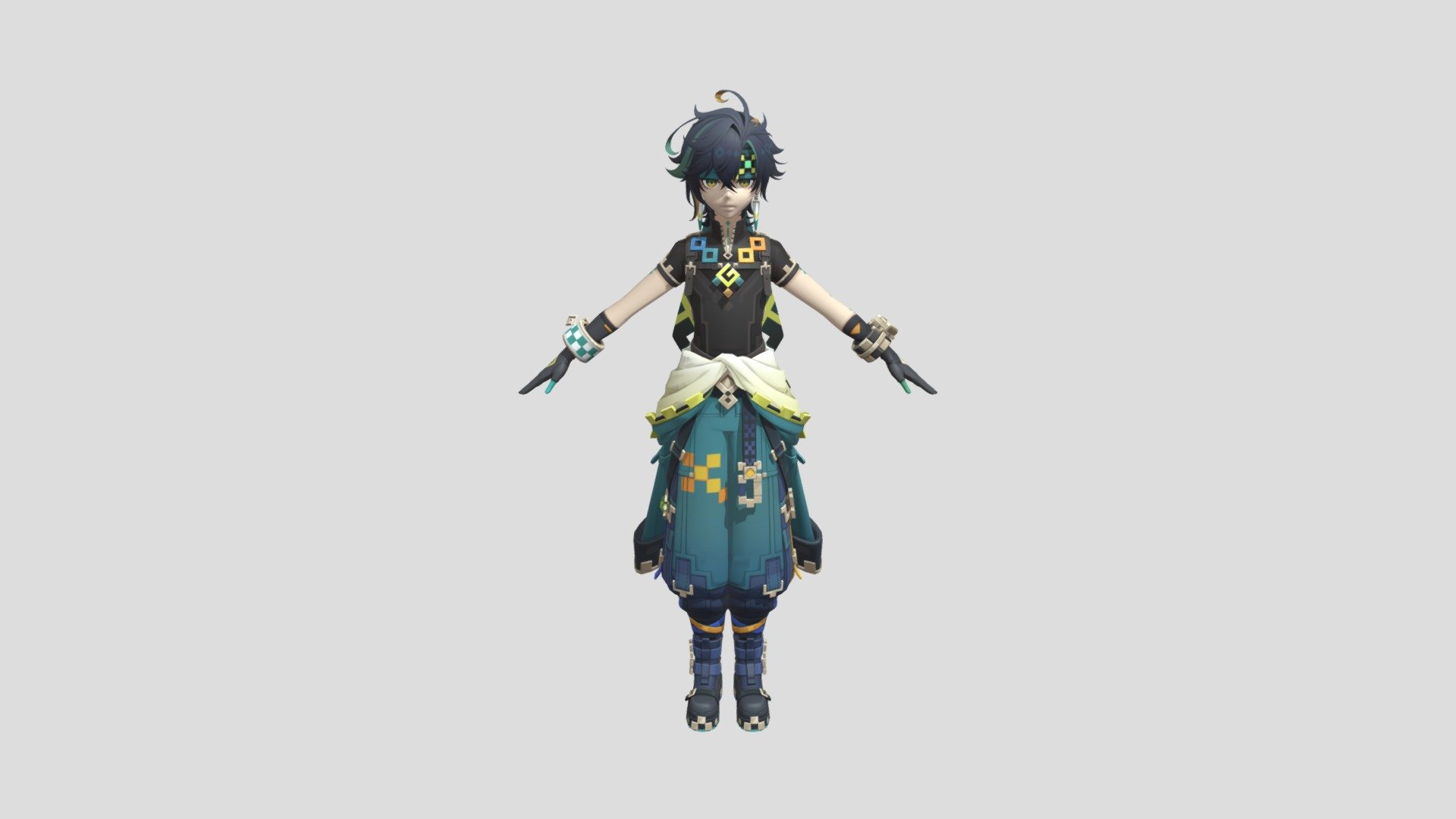 Genshin impact: Kinich - Download Free 3D model by kimvinh040276 ...