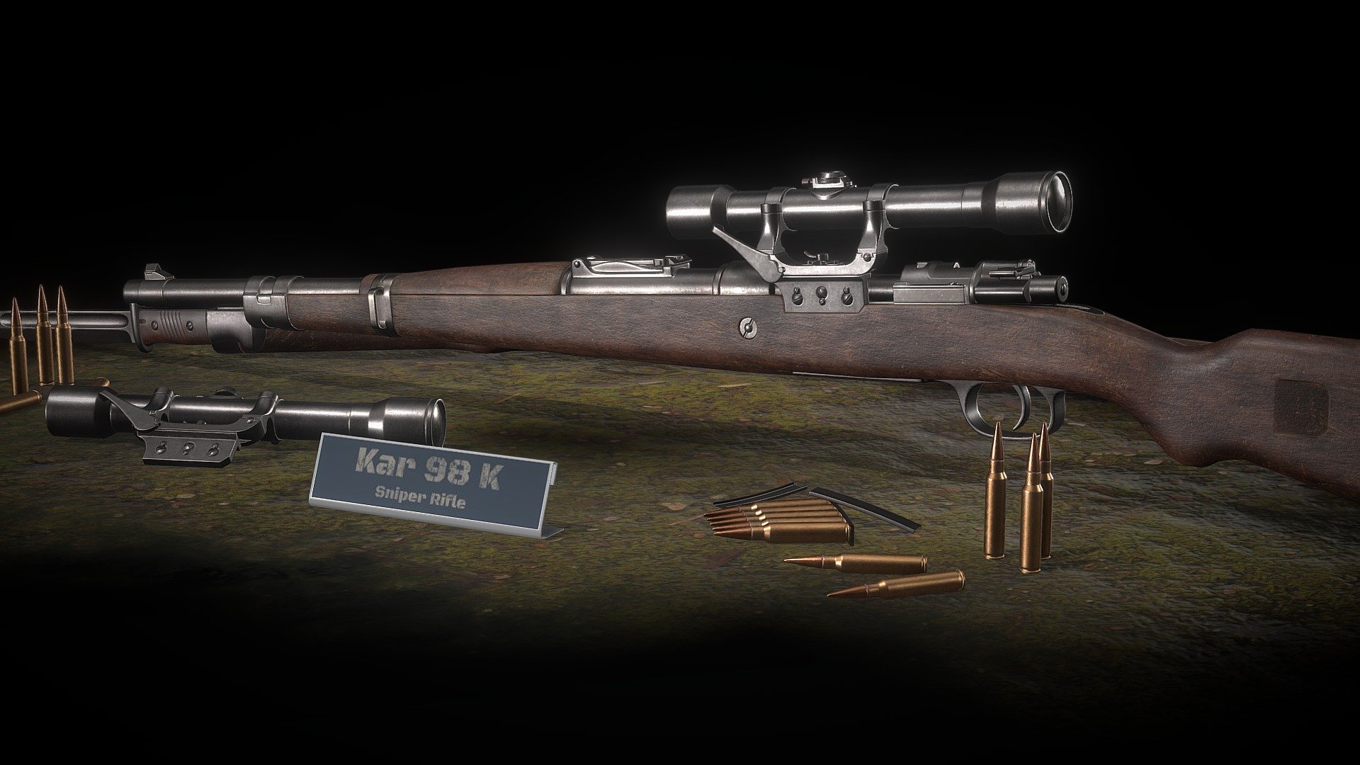 Kar 98 k Rifle - Buy Royalty Free 3D model by Michael Karel ...