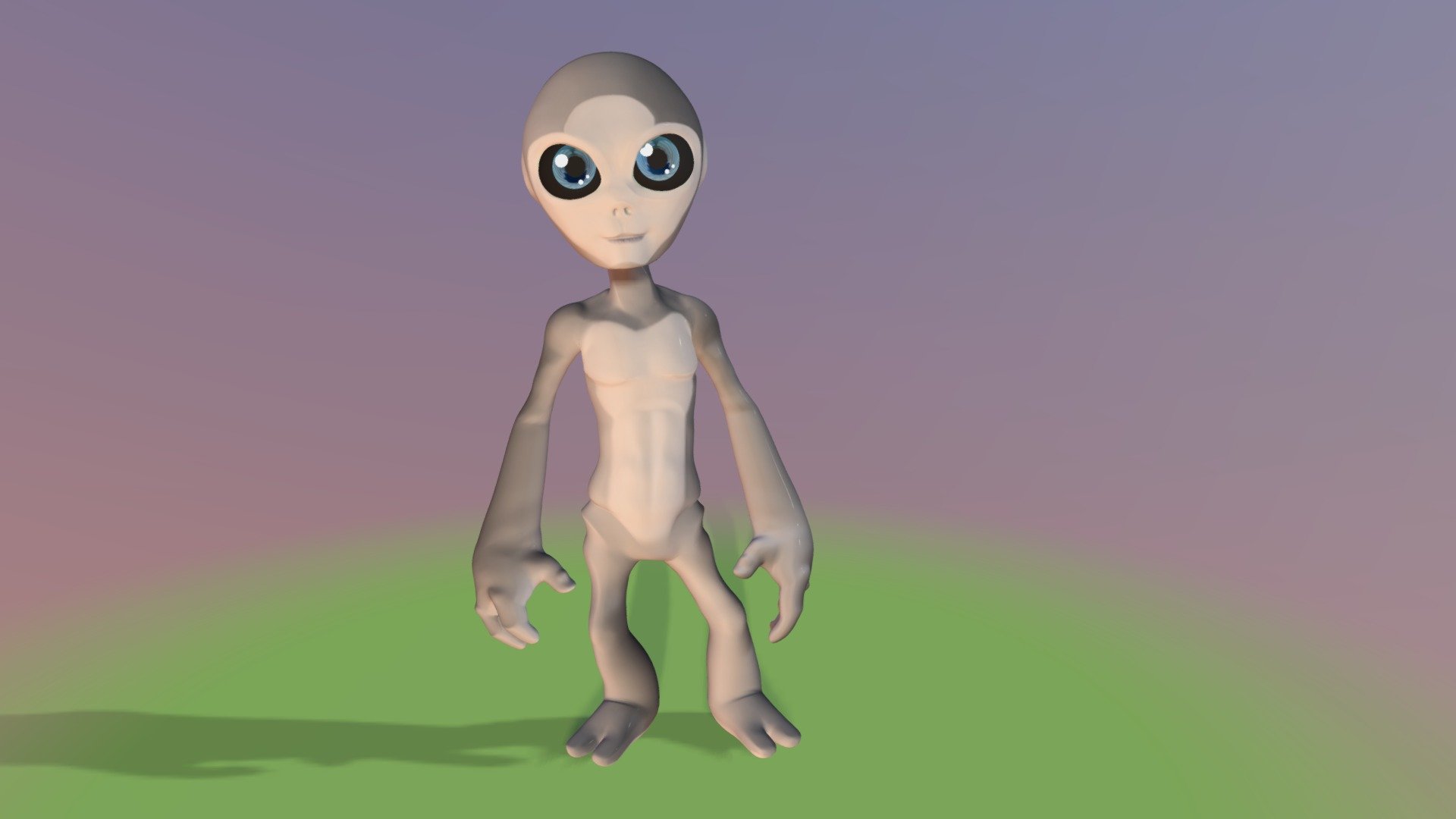 Alien Grey- Idle Animation - 3D model by Ralph Bosman (@RalphBosman ...