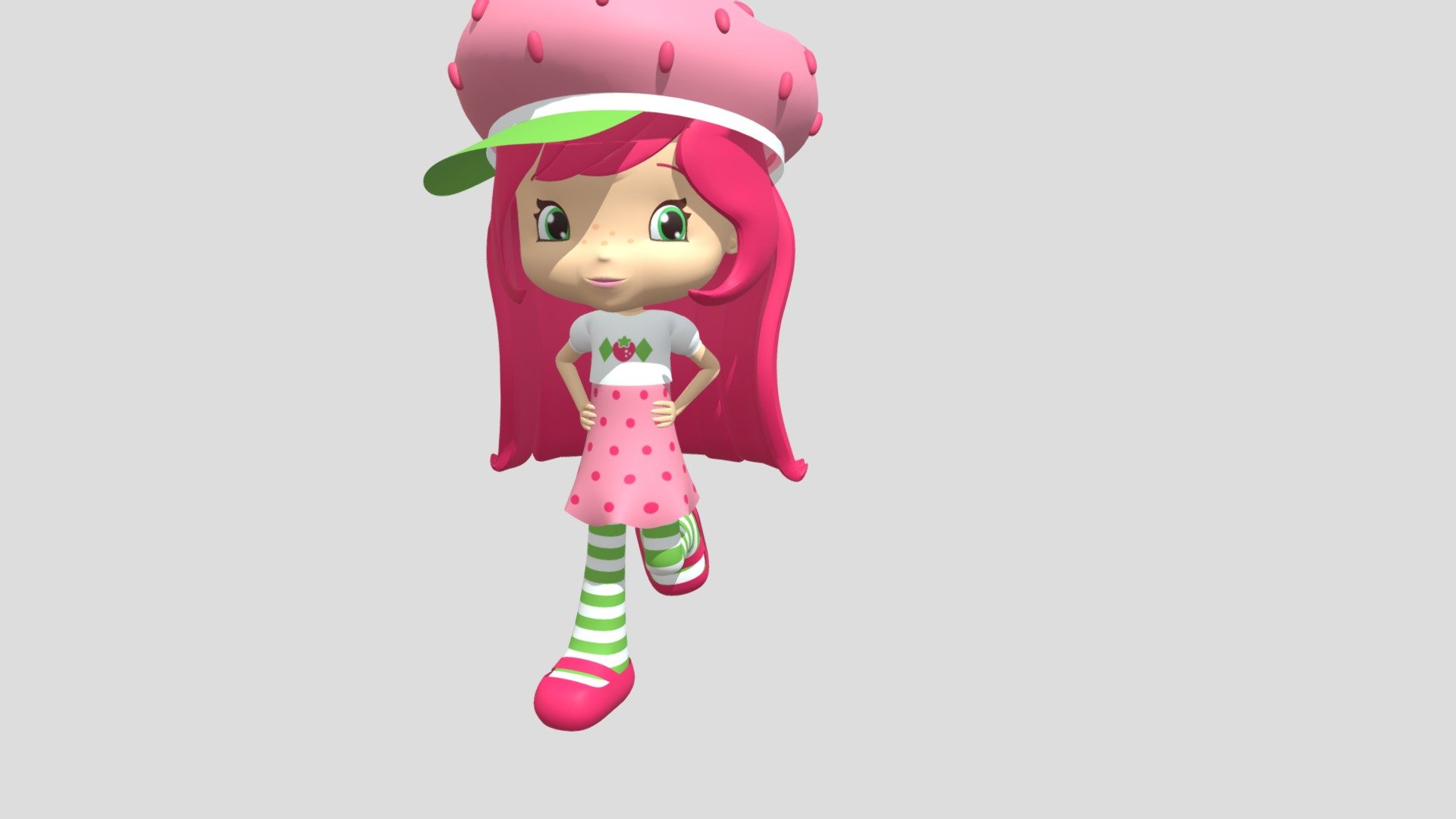 2010 strawberry shortcake berry bitty - Download Free 3D model by ...