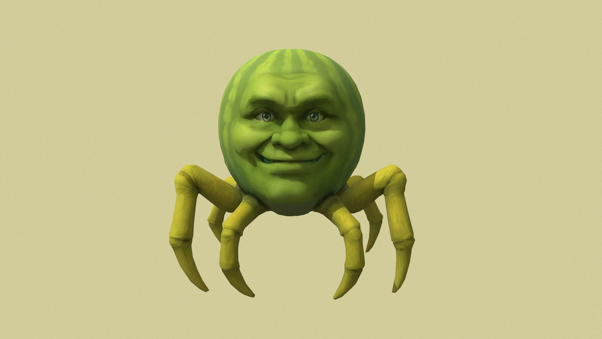 the meme Lin Gang Melon boss character - 3D model by KAG3D [28a17a3 ...