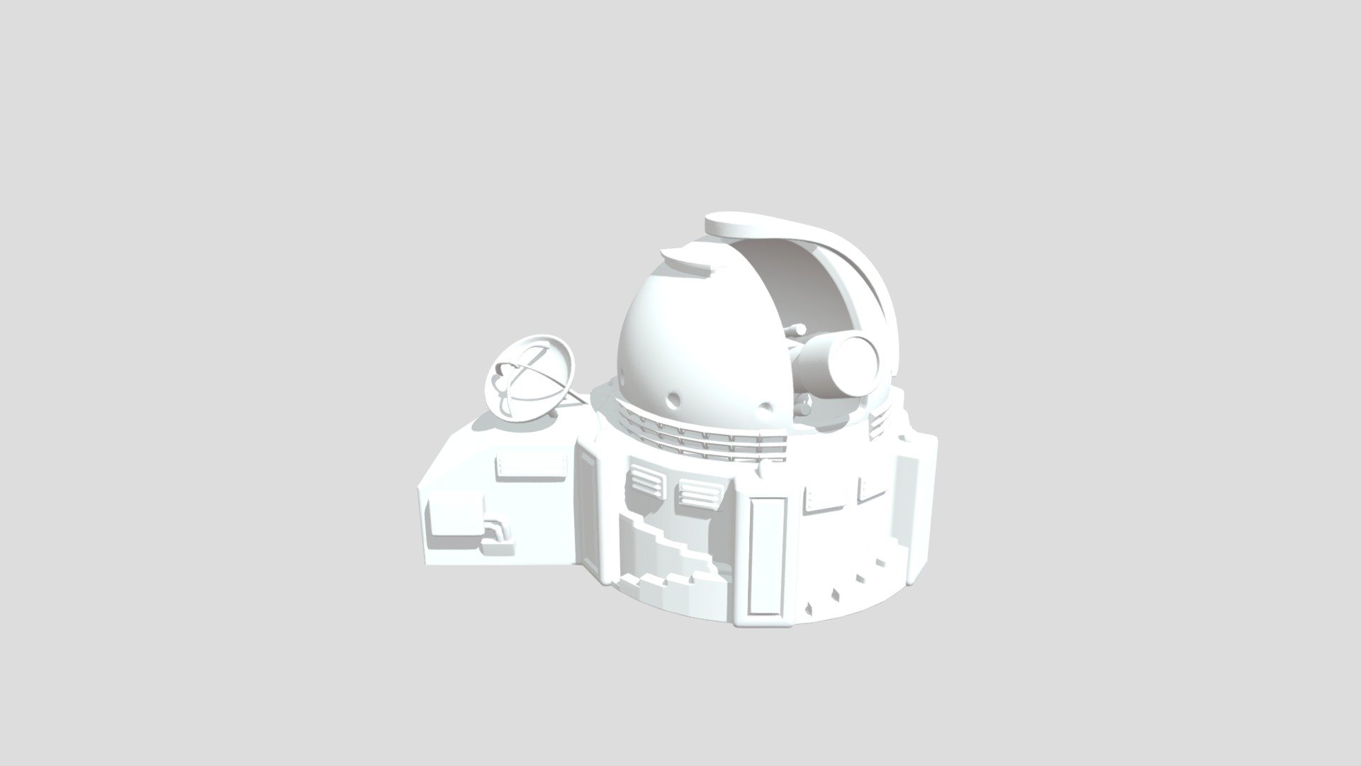 Tutor TV Observatory - Download Free 3D model by Tommen [28a2c1f ...