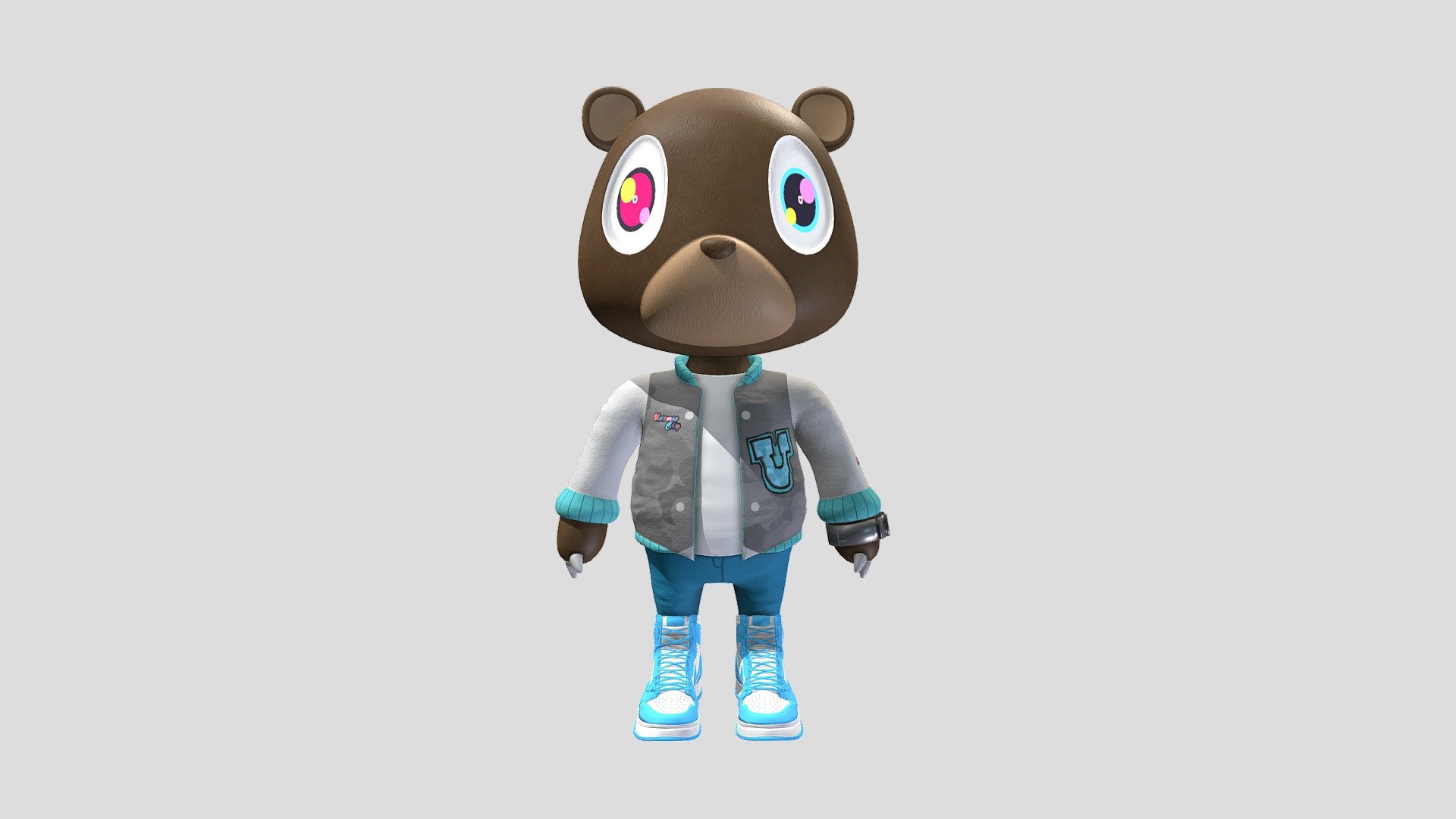Dropout Bear (Graduation) - Buy Royalty Free 3D model by Yezzos ...