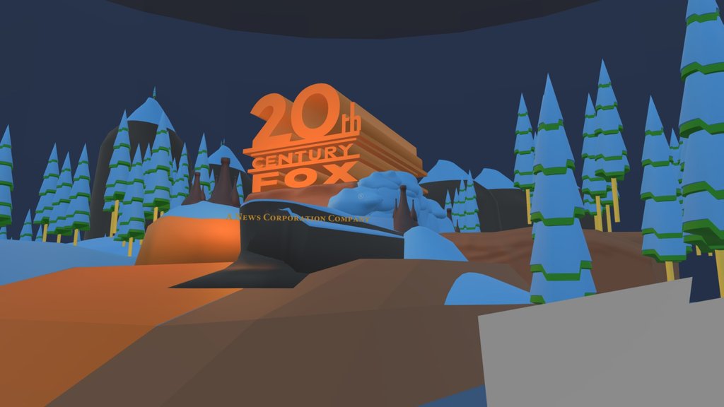 Fox Movie Logo - A 3D model collection by eldespechoc - Sketchfab