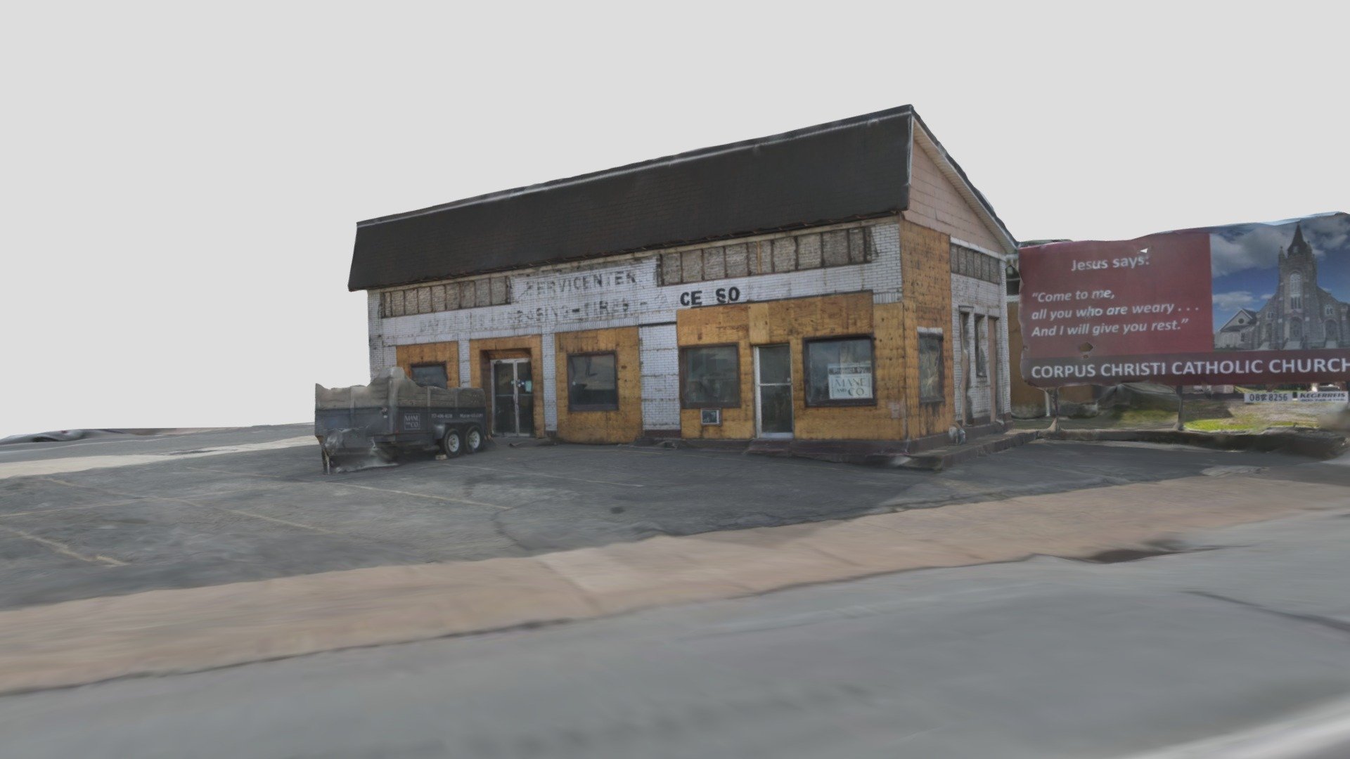 Davis' Service station on the point - Download Free 3D model by Andrew ...