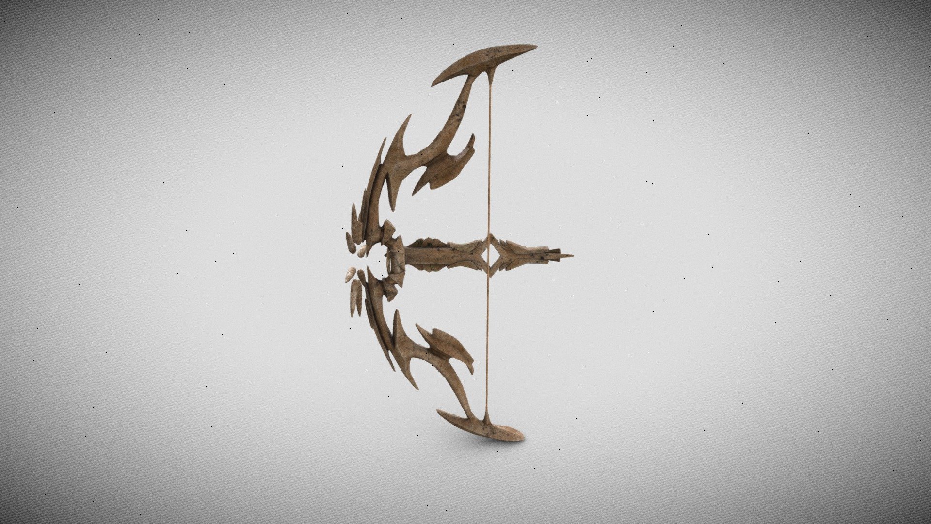 Wooden Bow - 3D model by Asterooid3D [28ad637] - Sketchfab
