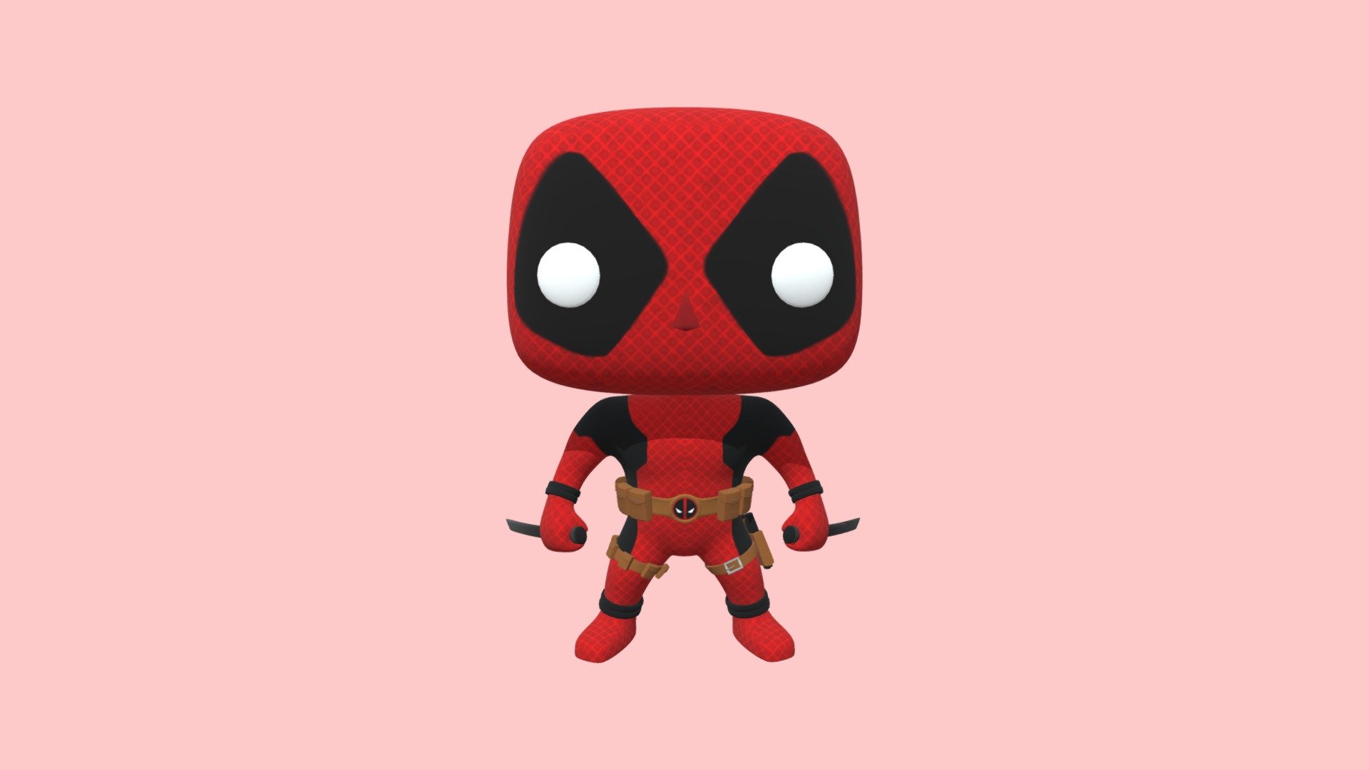 DeadPool Funko Pop Style - 3D model by akis_bou (@akisb) [28ae00f ...