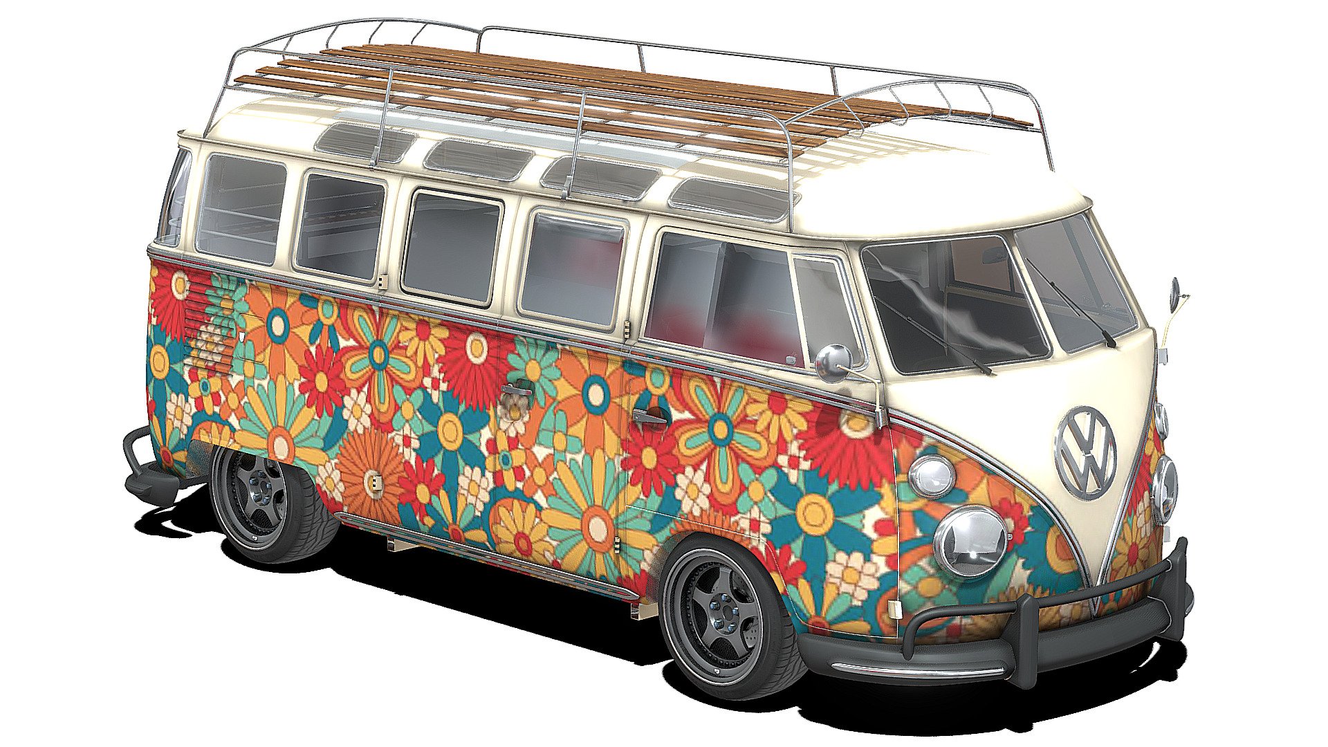 Retro Van - Free 3D Model download - 3D model by ₦₥₵ ฿₵ (@nmcbc ...