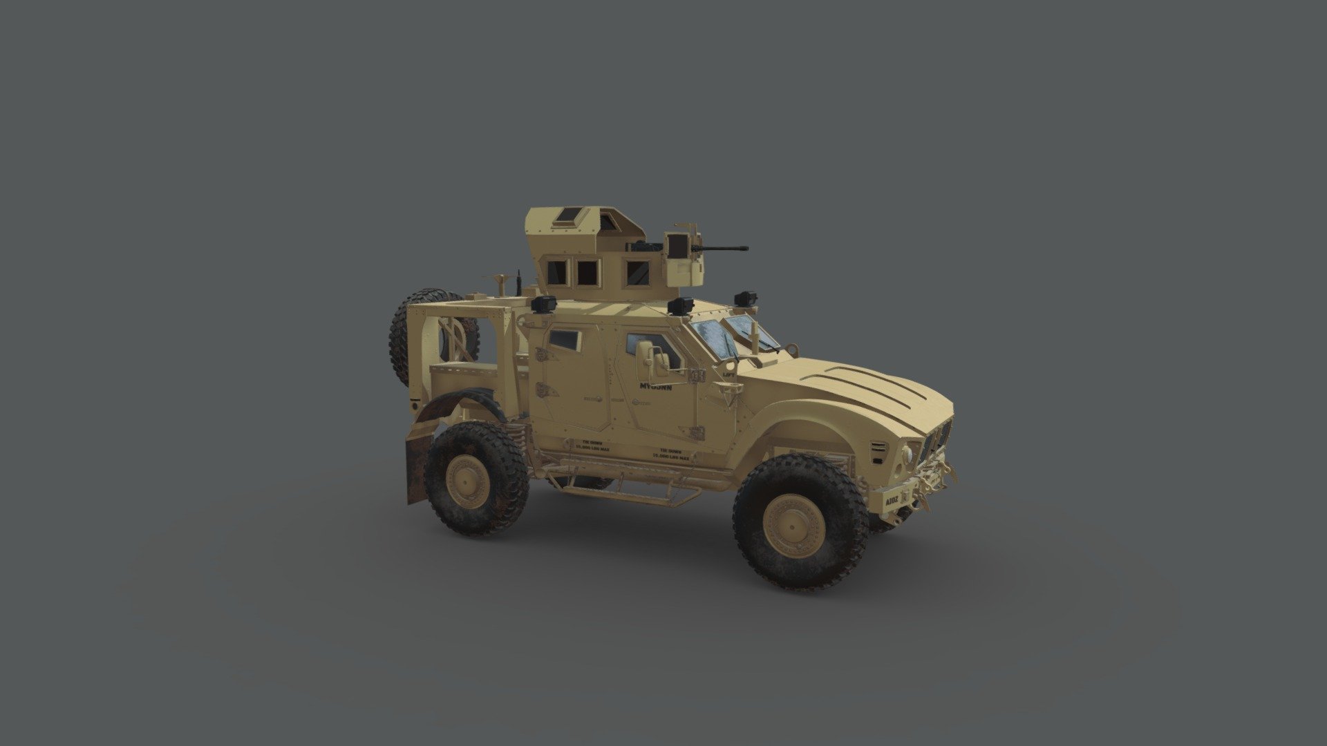 MRAP Armored Vehicle - Buy Royalty Free 3D model by Krishu (@manoj44 ...