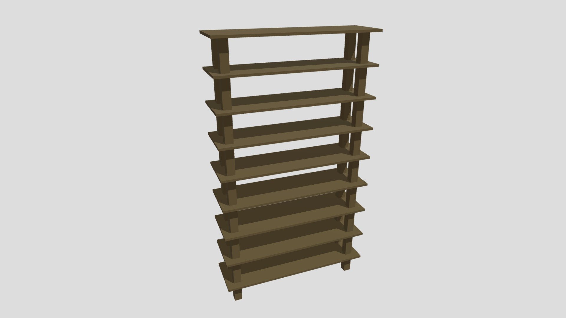 Wooden shelf - Download Free 3D model by Jampre [28b22d5] - Sketchfab