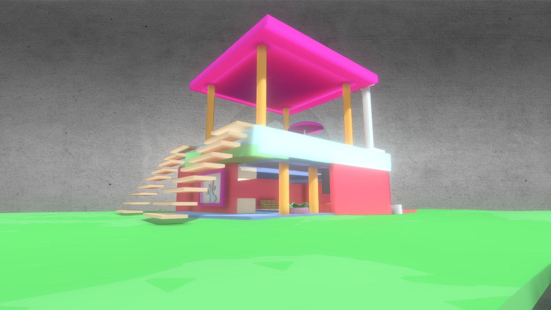 Model house from Tinkercad - Download Free 3D model by Ghost and ...