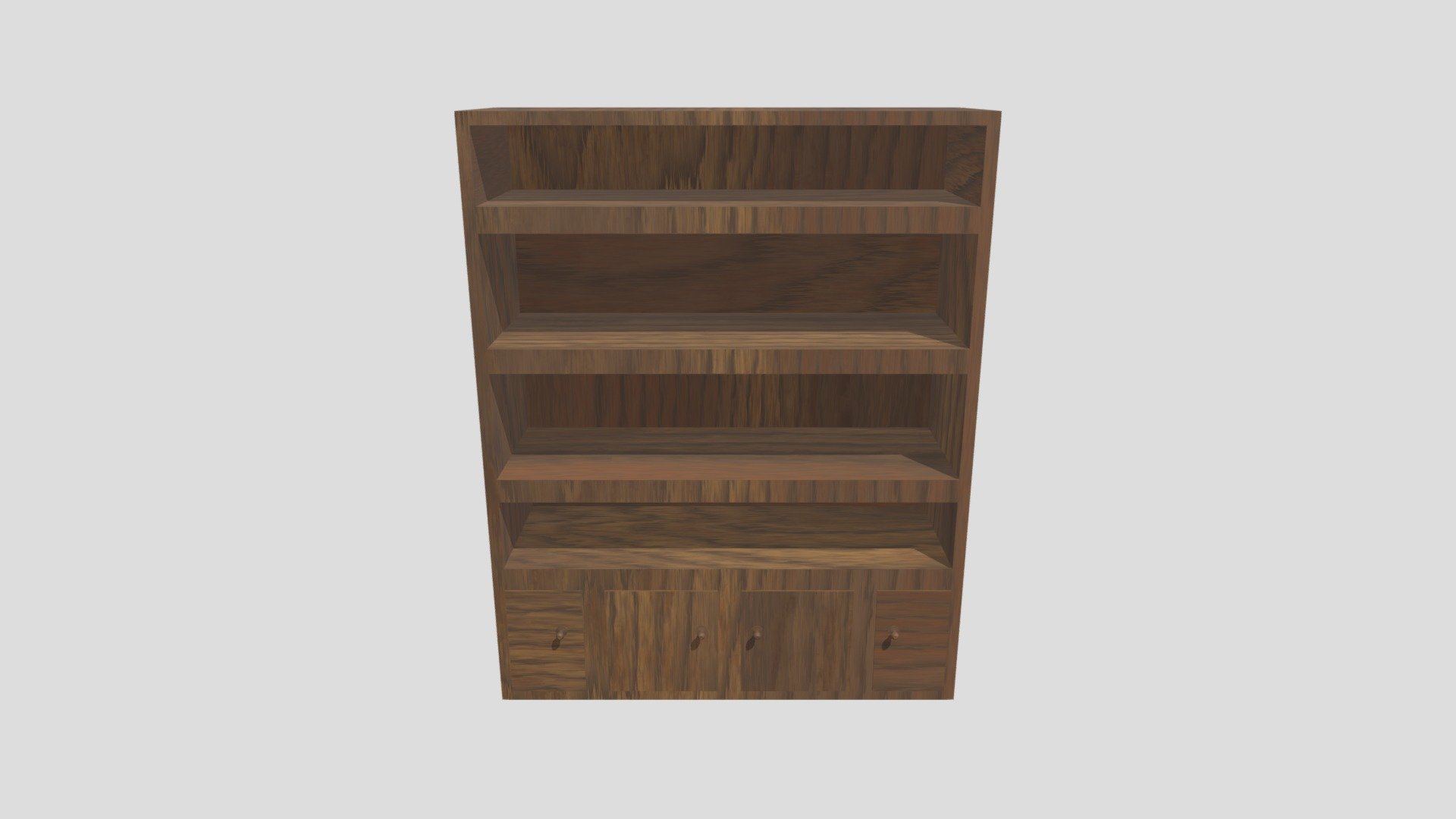 bookcase - 3D model by ReeceBuck [28b355e] - Sketchfab