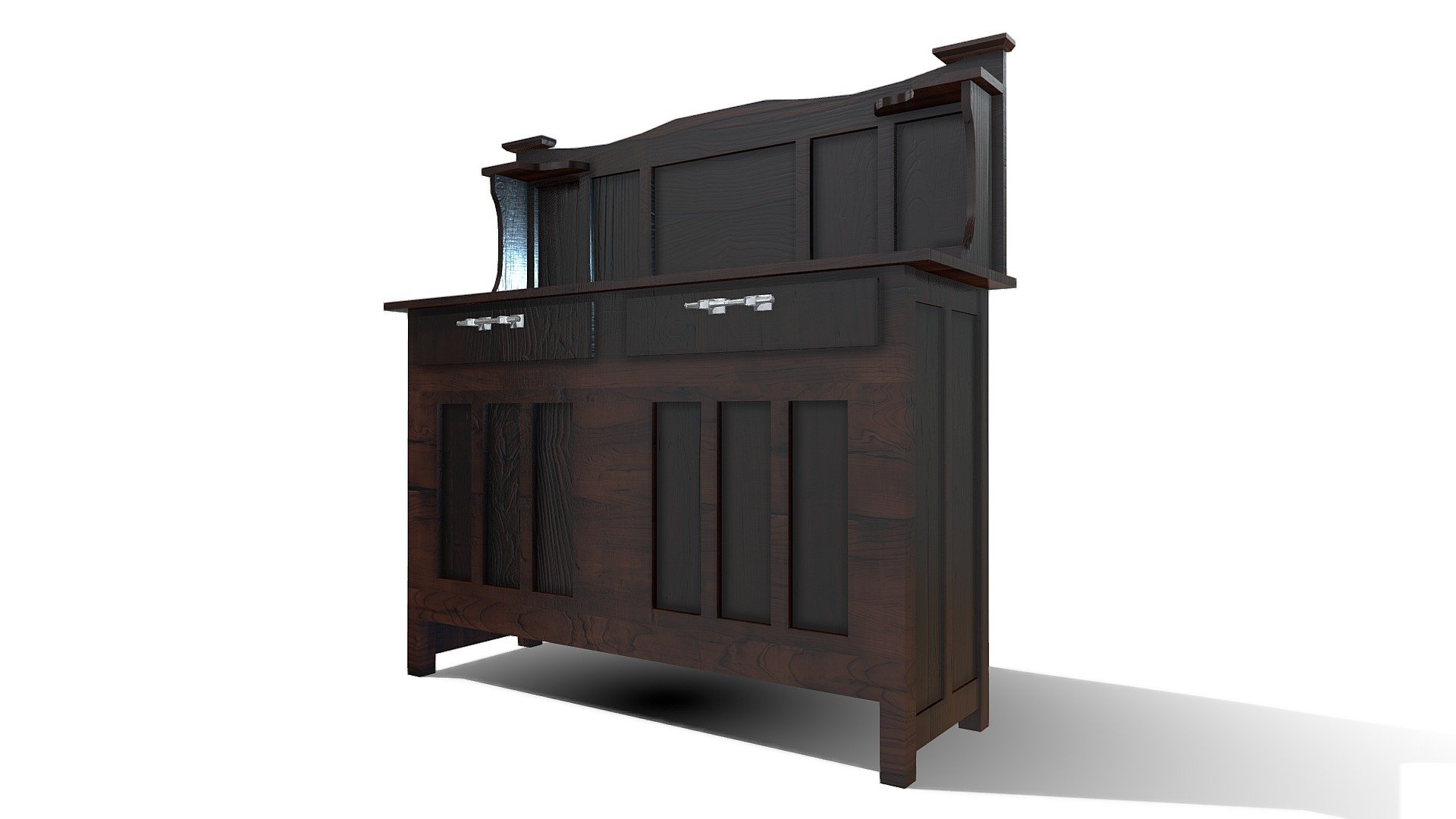 Wooden Bureau - Buy Royalty Free 3D model by Studio Lab (@studiolab.dev ...