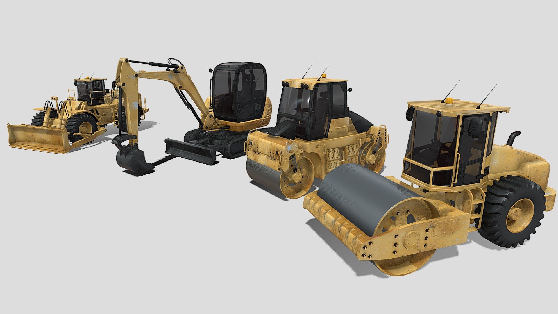 Construction Machinery 2 - Buy Royalty Free 3D model by Fabbri ...