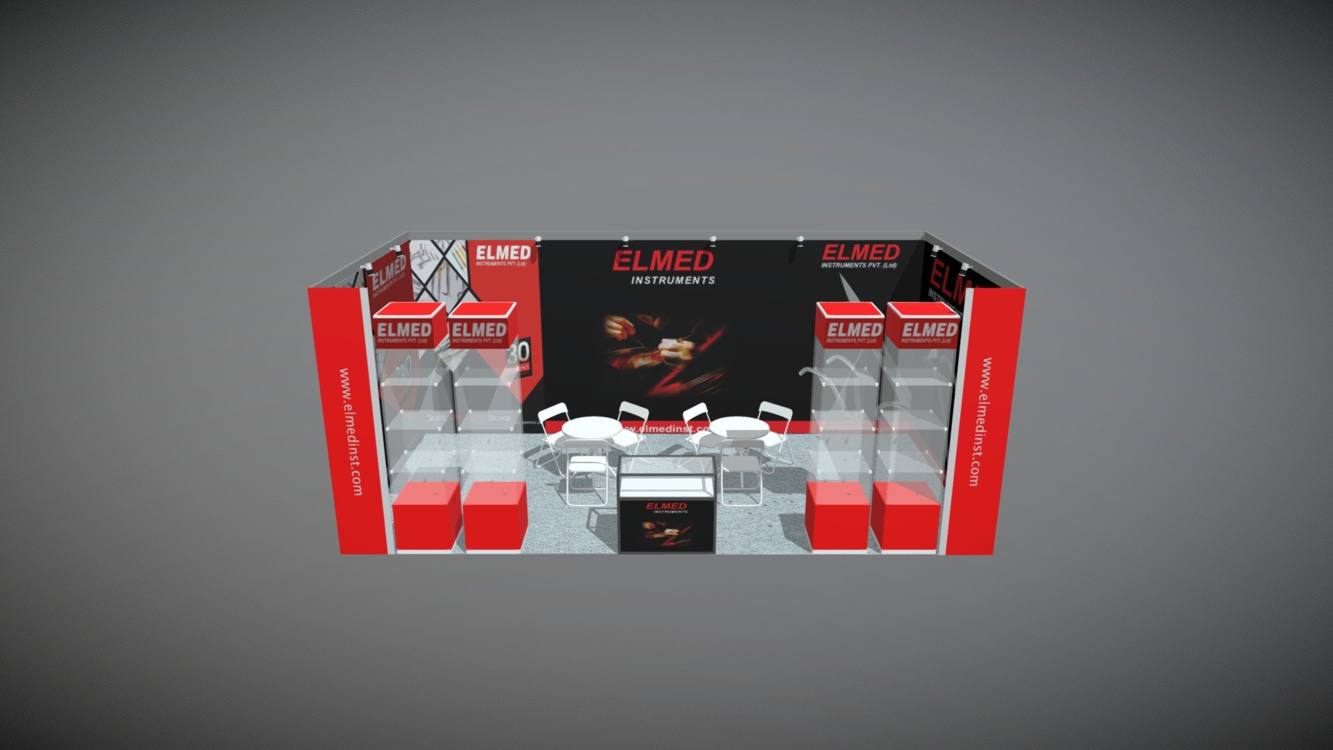 Elmed Instruments Pvt. (LTD) - Booth - 3D model by Superior World Shows ...