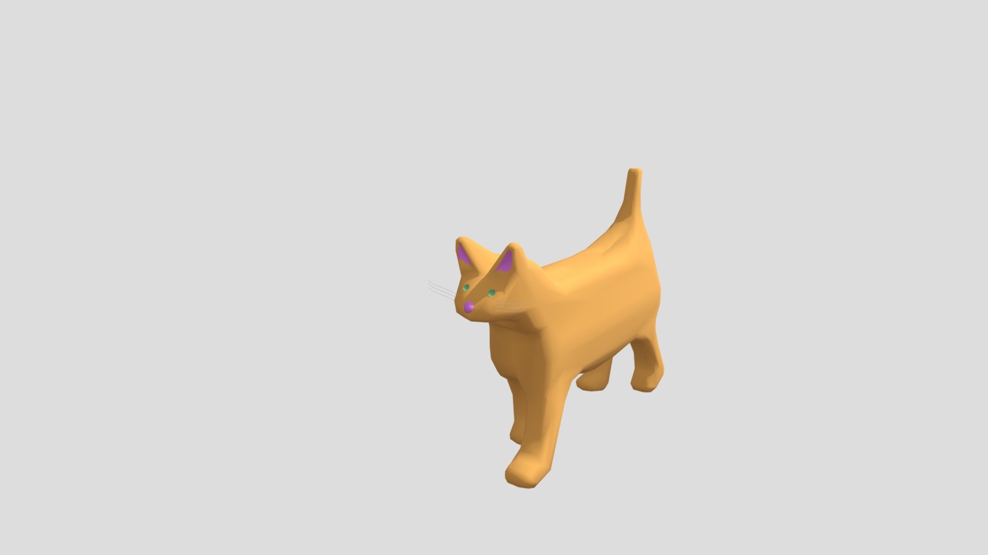 Low Poly Cat Cartoon - Download Free 3D model by Blendcat ...