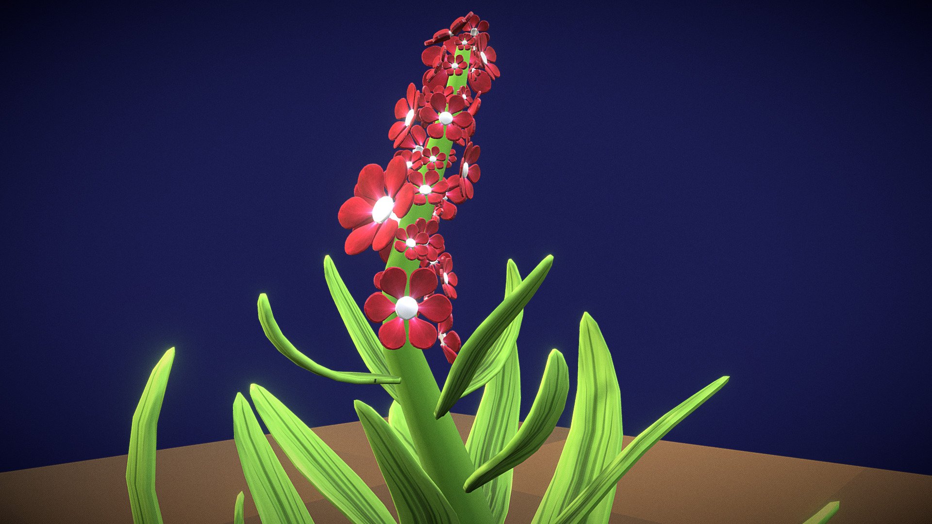 Oct 2023 - Flower - 3D model by cosmiK777 [28bae3a] - Sketchfab