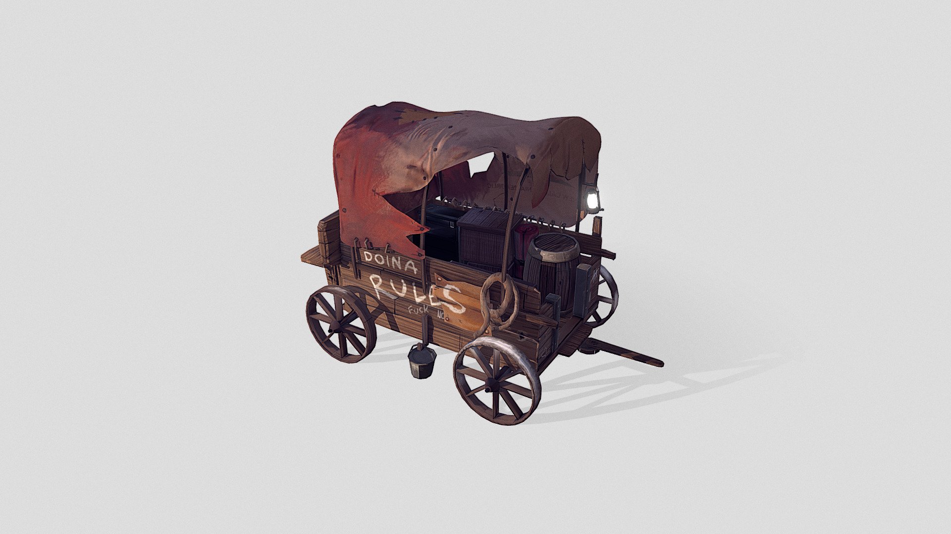 stylized cart - 3D model by sardolutra (@lutra.lutra) [28bb769] - Sketchfab