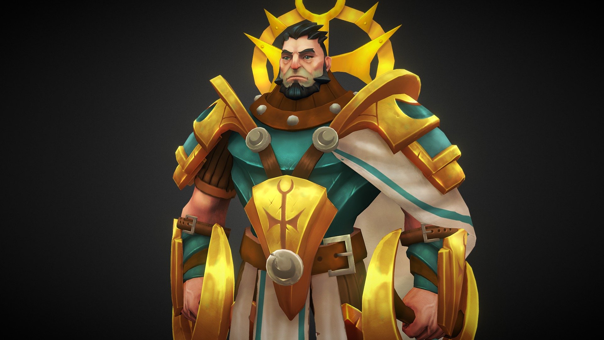 Sun King Paladin - 3D model by Daniel Engelhardt (@danielengelhardt ...