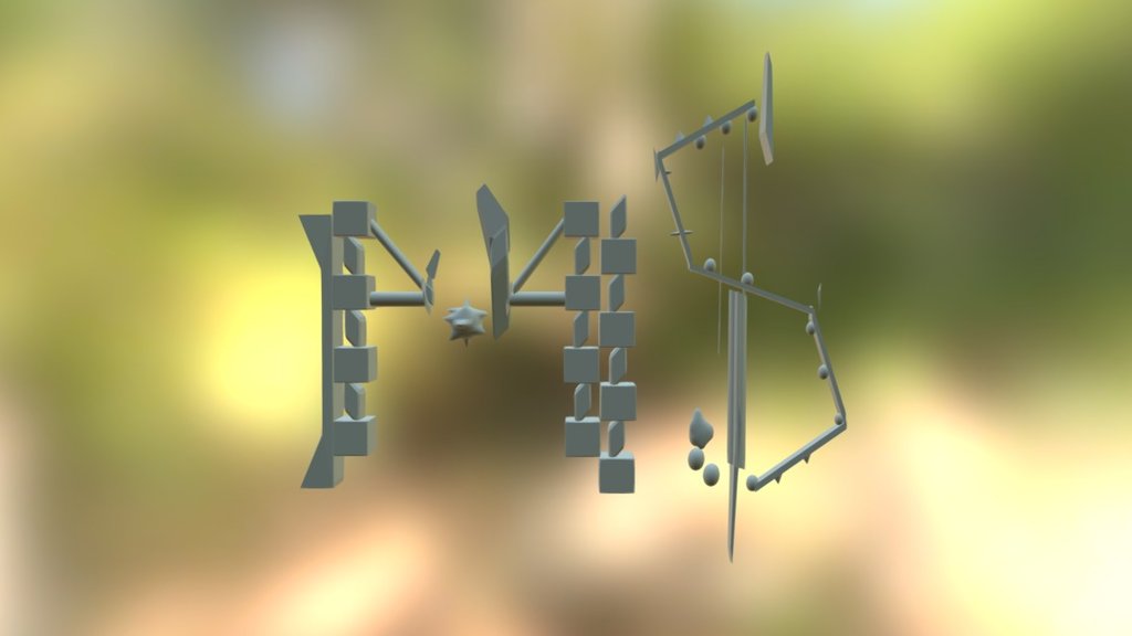 Initials_MS - 3D model by Magsig [28c057c] - Sketchfab