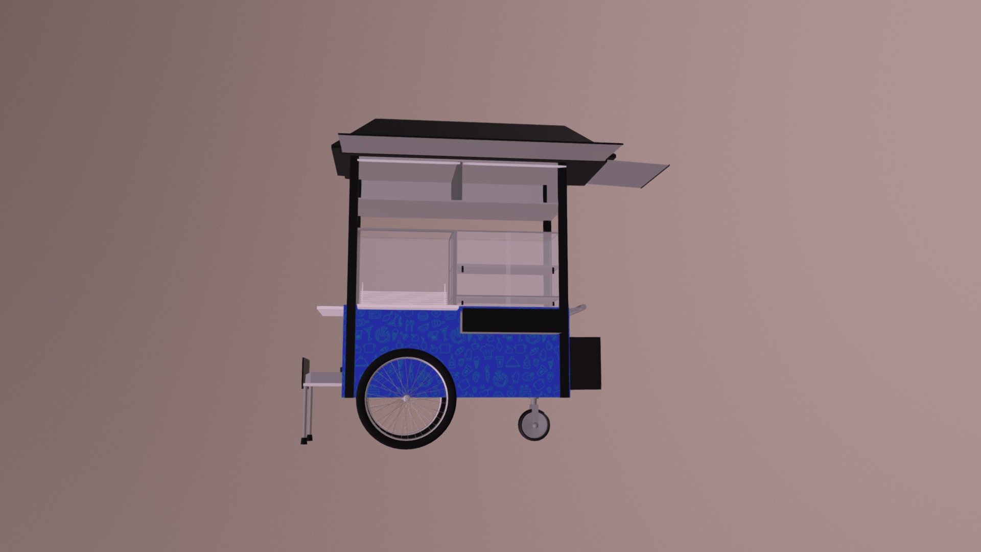Gerobak Kemendag Update - 3D model by inoerimbu [28c082e] - Sketchfab