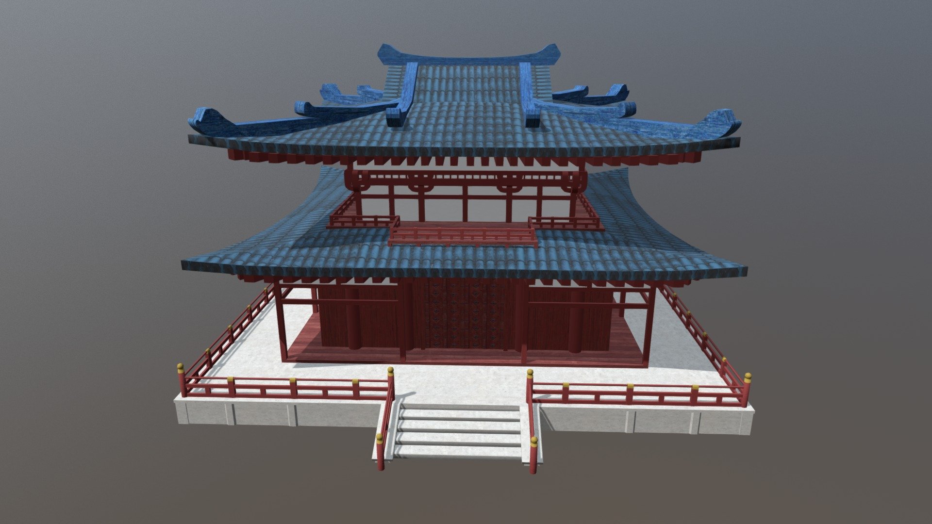Japanese Temple - 3D model by RamiCreates [28c1a1a] - Sketchfab
