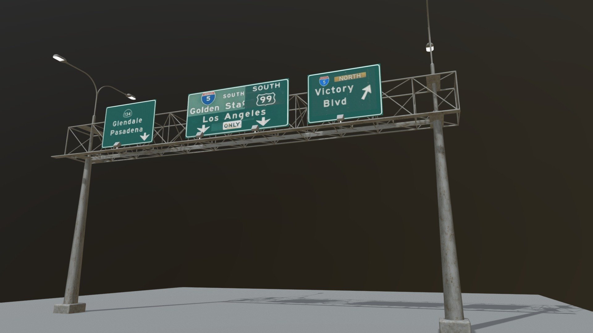 Highway Sign - Download Free 3D model by haleem (@haleem4) [28c2081 ...