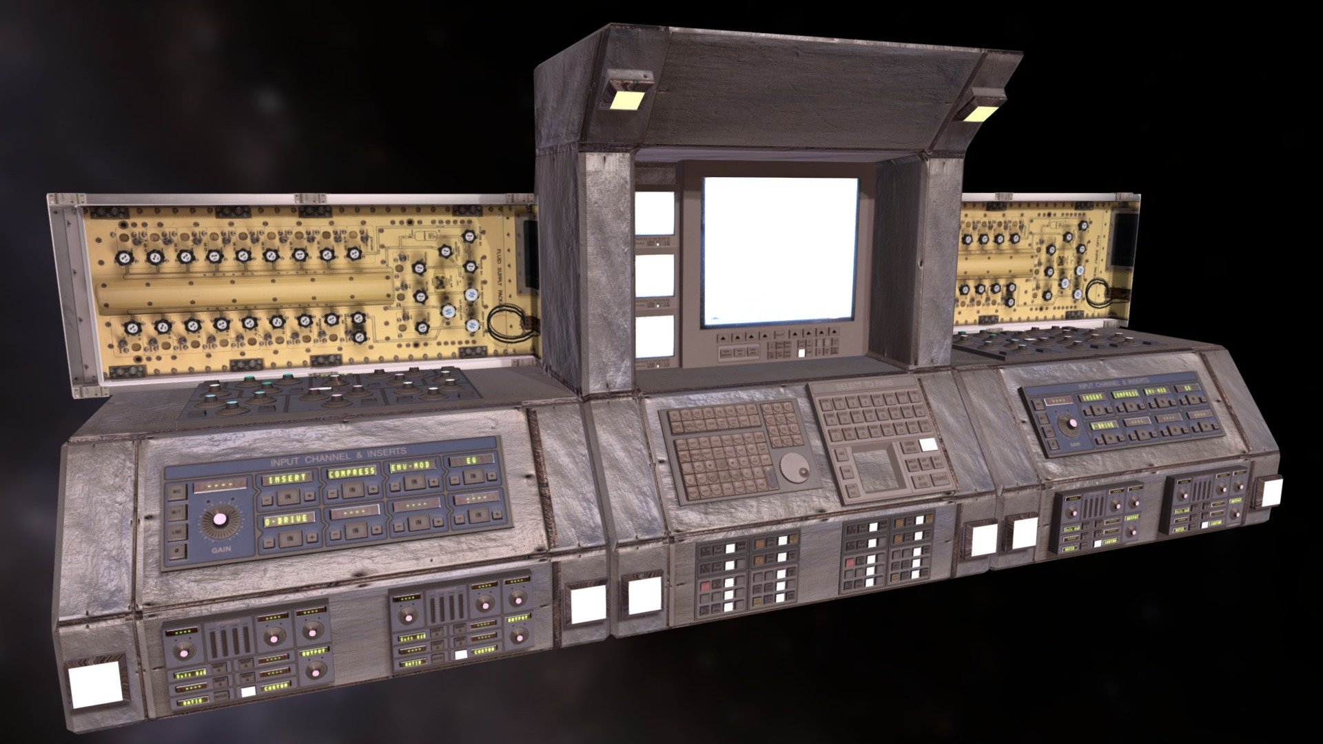 Computer Retro Super Machine PBR Electronics - Buy Royalty Free 3D ...