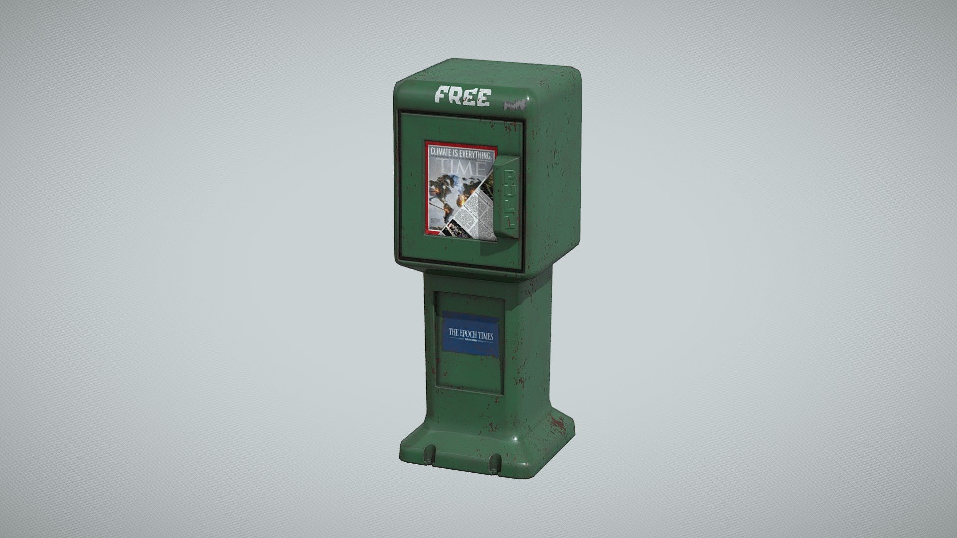 Newspaper Dispenser - Buy Royalty Free 3D model by Outlier Spa ...