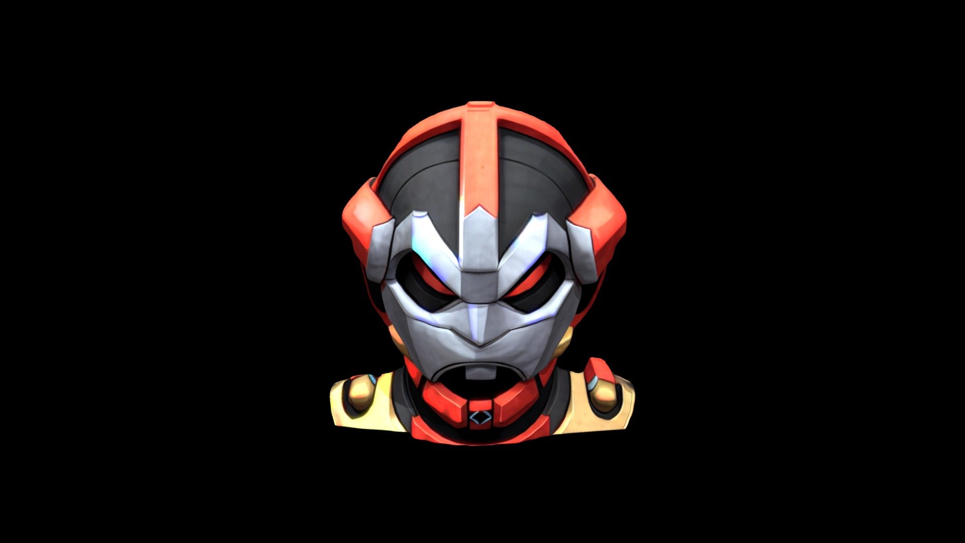 Helmet Mask Robot Cartoon 1594 - Download Free 3D model by klrxyz ...