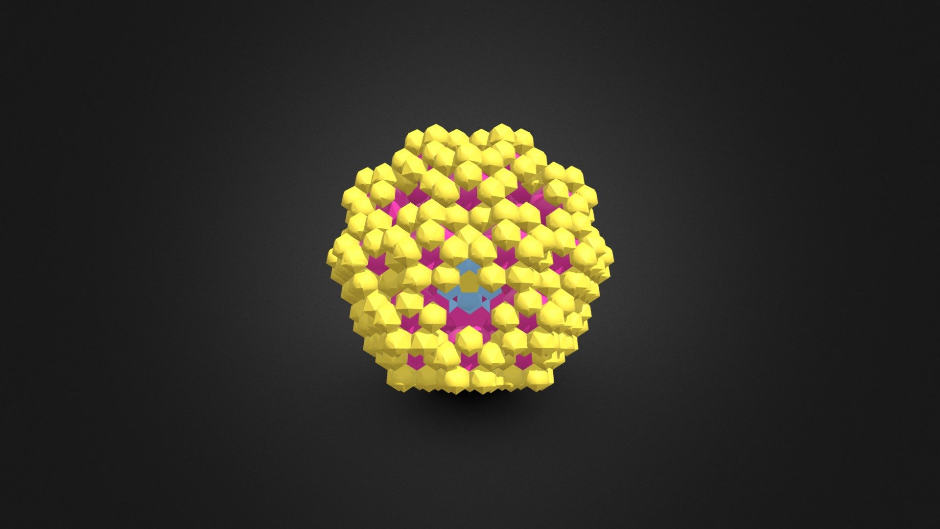 Sparkling Ball with hidden Flower - 3D model by Hedron (@hedronapp ...