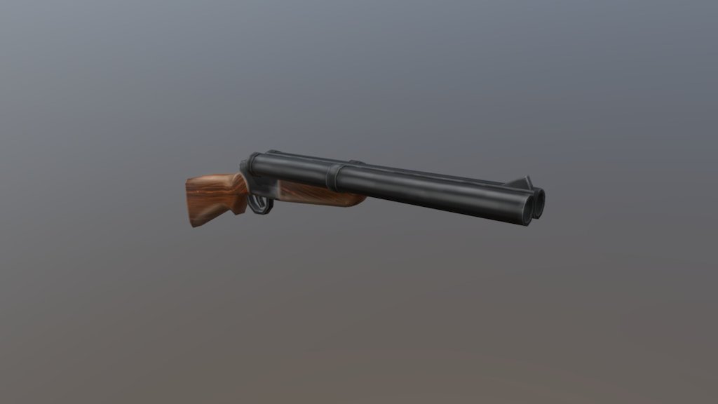 Double Barrel Shotgun - 3D model by DDDimanN [28c97e7] - Sketchfab