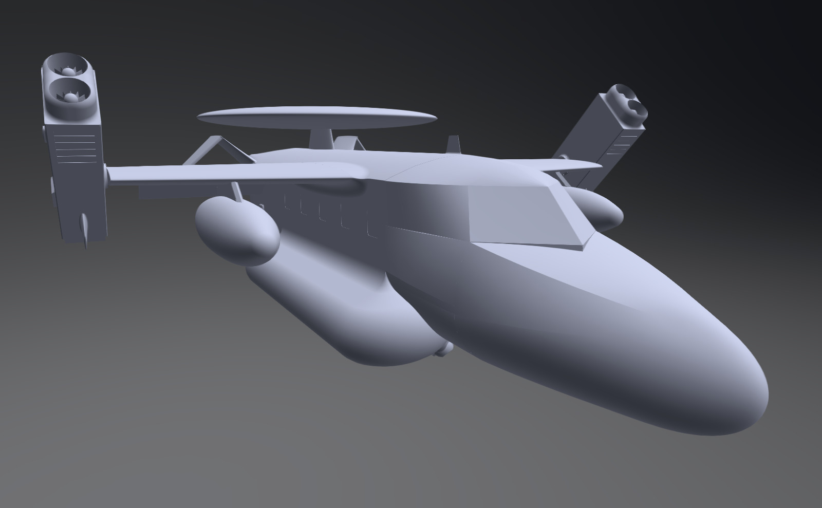VSTOL AWACS - 3D model by callbusy [28c9a05] - Sketchfab