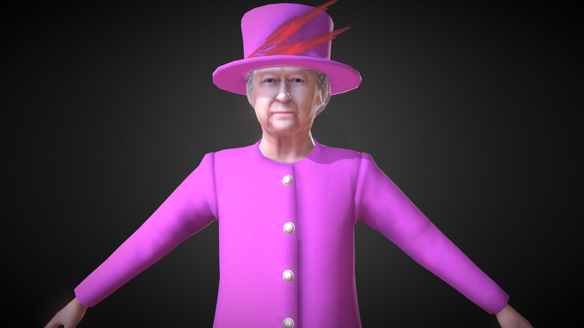 Queen Elizabeth - Buy Royalty Free 3D model by animod [28ca00c ...