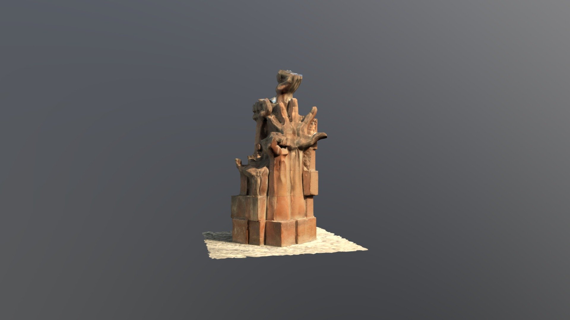 Peace Monument, Akhtanak Park, Yerevan, 1977 - 3D model by Mikhail ...