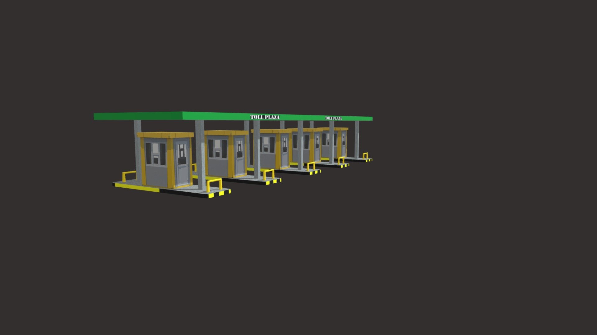 Toll Plaza - Buy Royalty Free 3D model by 3D Artist 1 (@hamidra7a ...