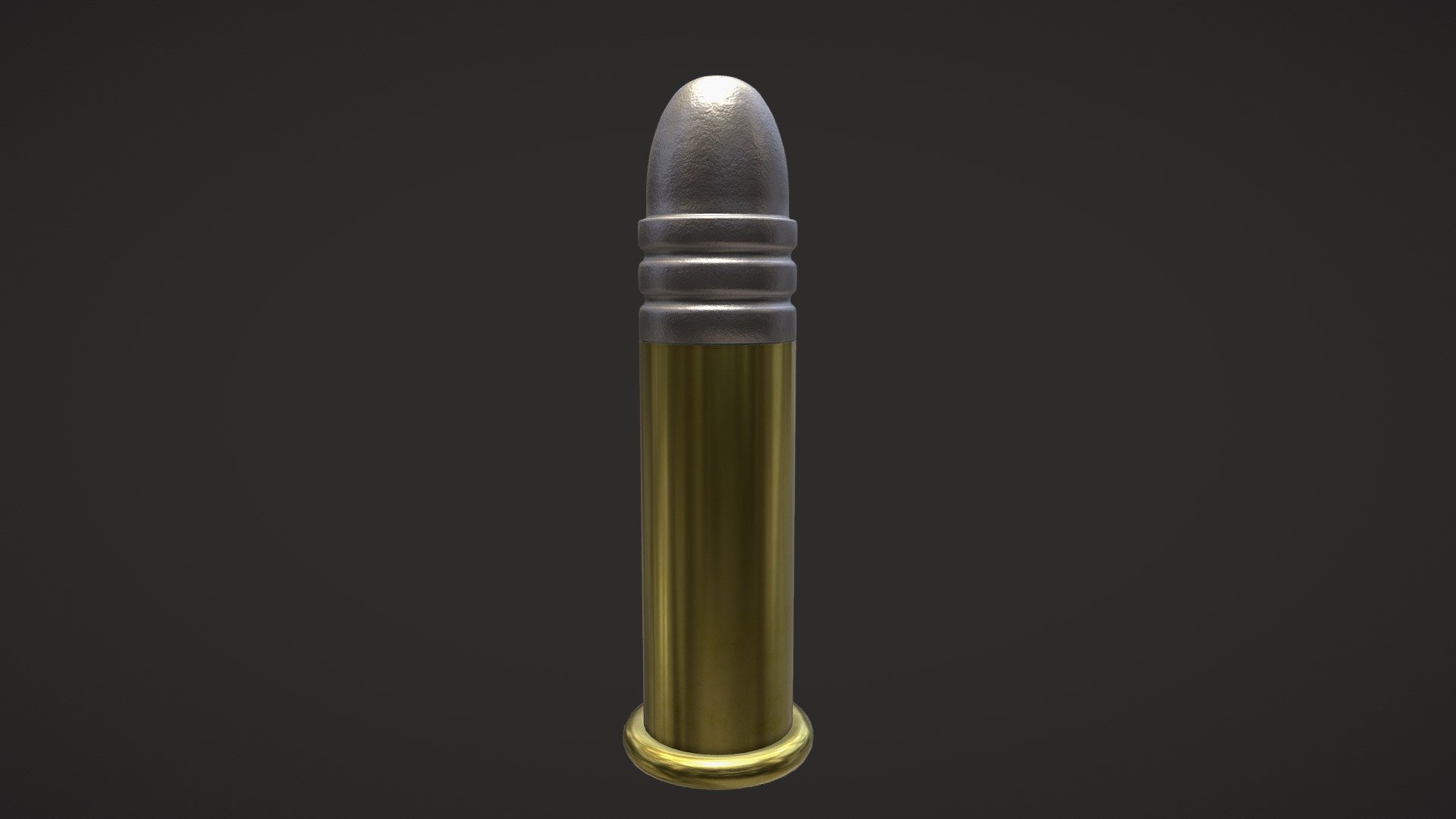 22 Long Rifle swaged lead Cartridge - Buy Royalty Free 3D model by Jan ...