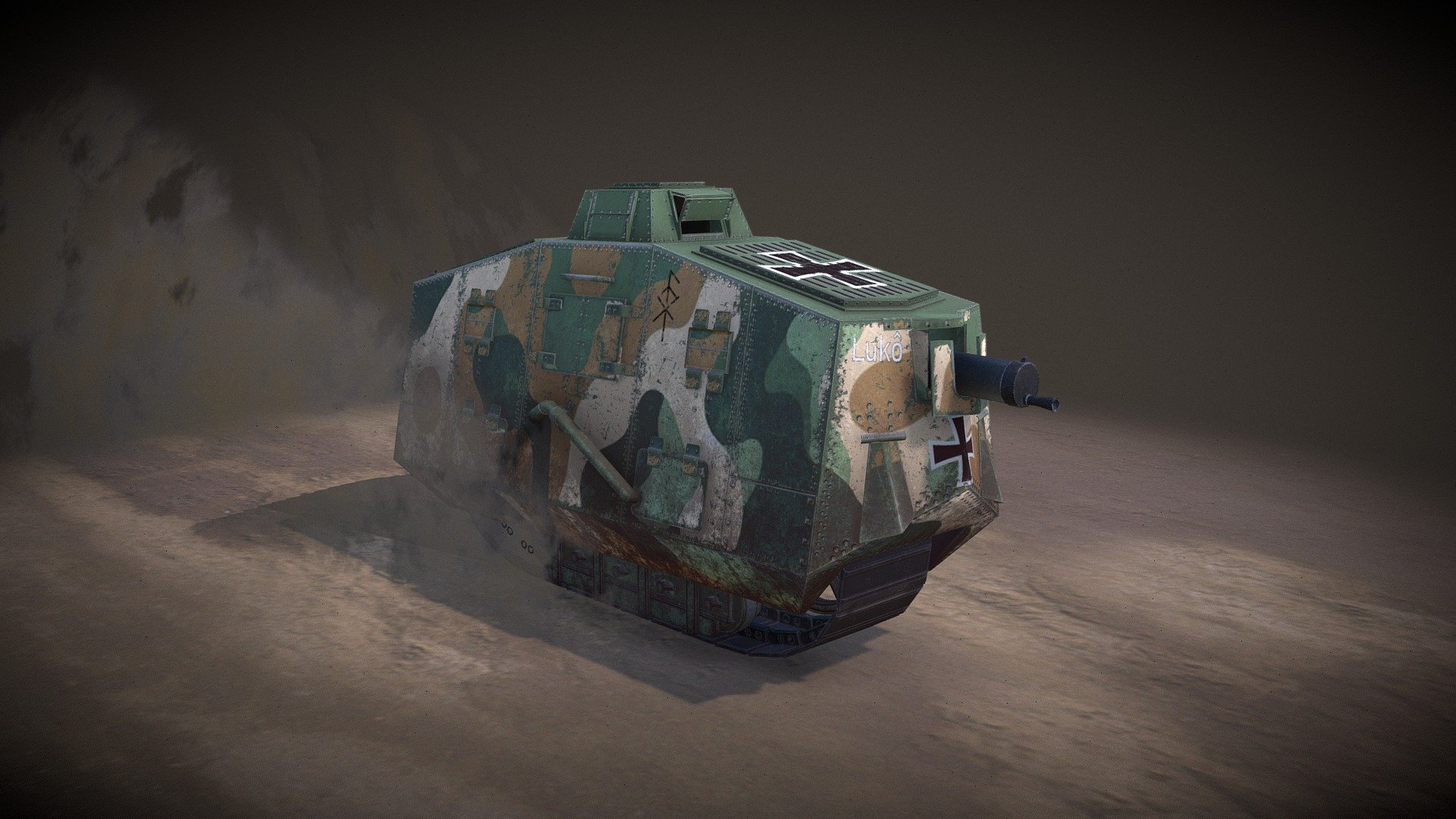 A7V "Loki" Moto-Tank - 3D model by Call_ada (@IvanKoliada) [28cea26 ...