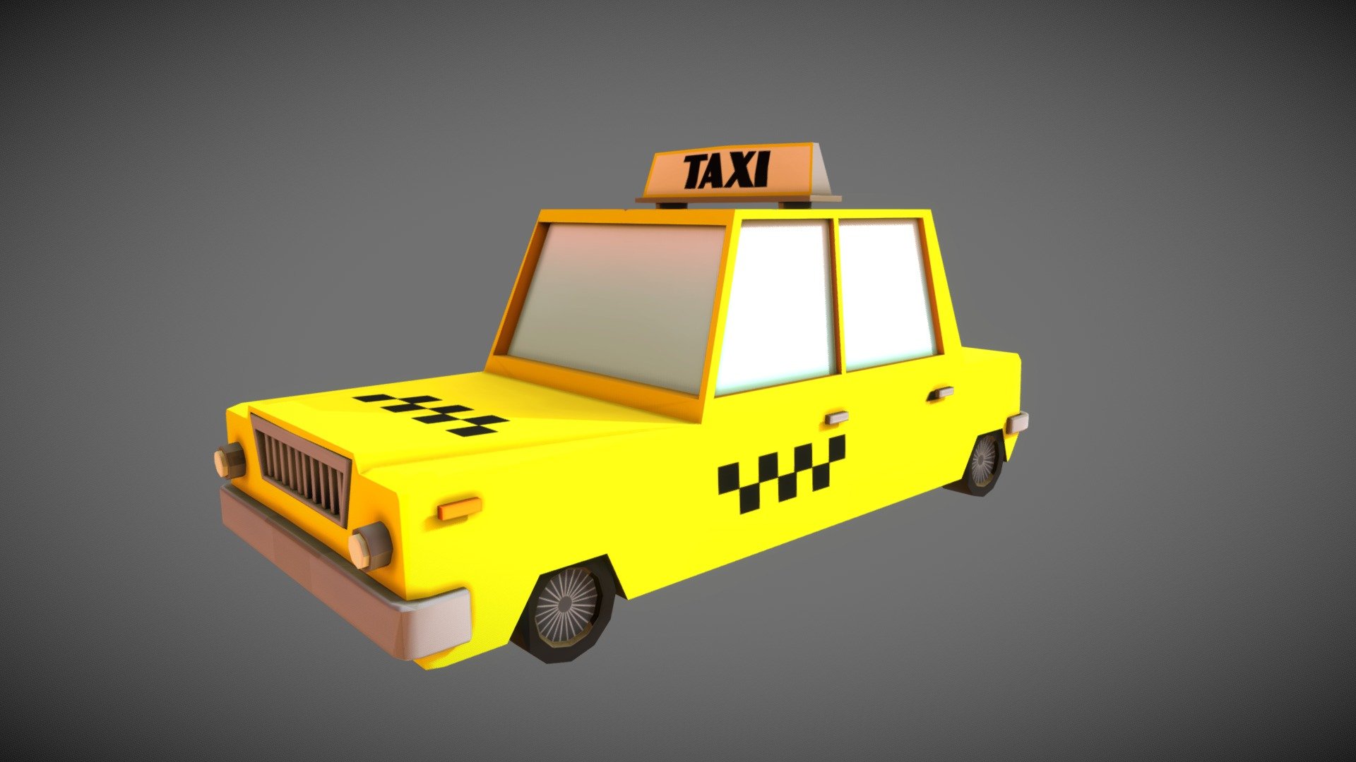 Taxi - 3D model by KerriTargett [28d1826] - Sketchfab