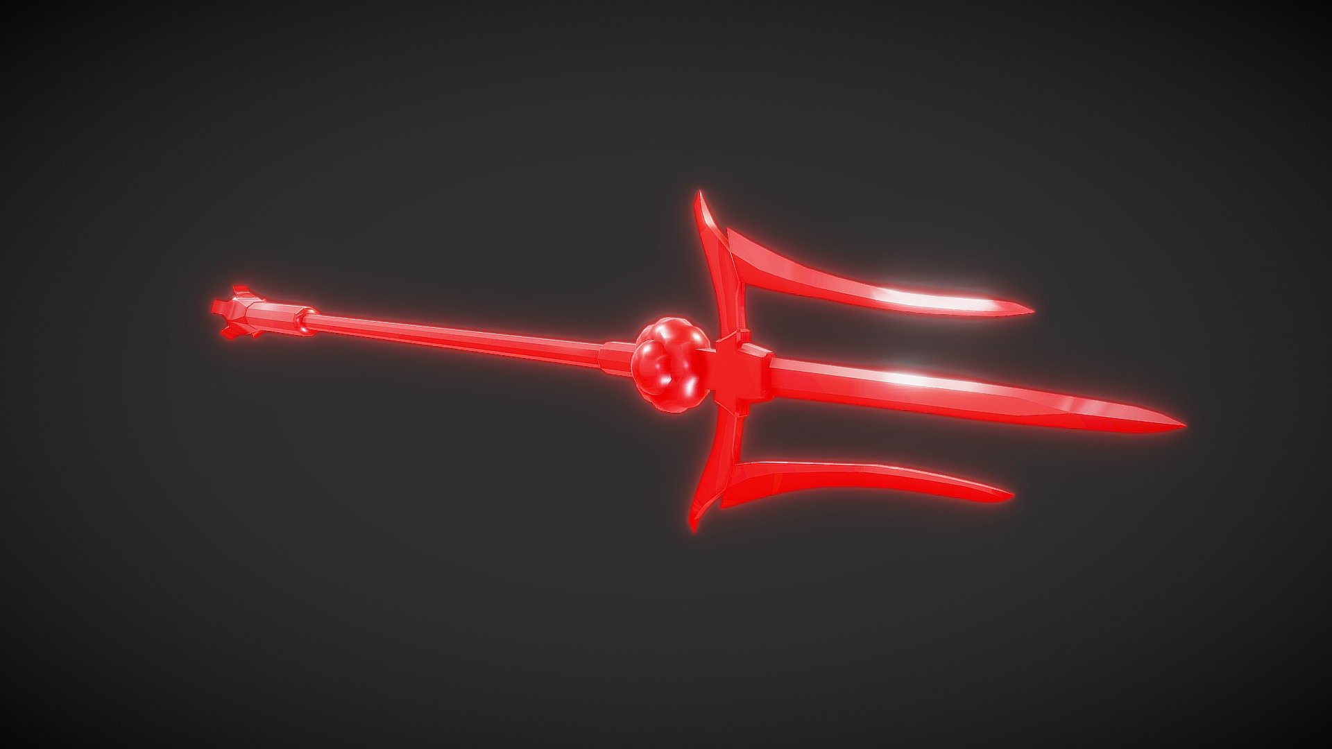 Asgore's Trident - Download Free 3D model by Hao (@yeezihao) [28d350a] - Sketchfab