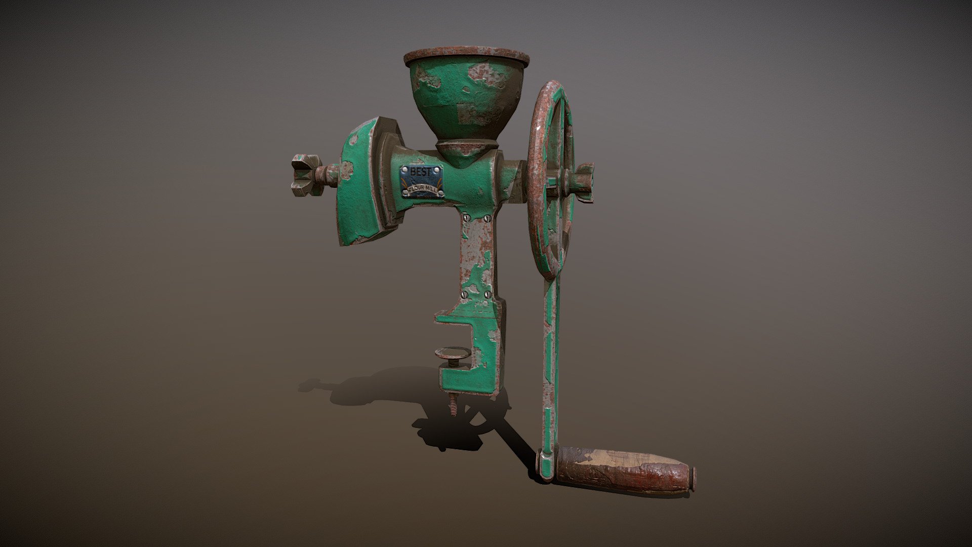 Vintage Flour Grinder - Buy Royalty Free 3D model by Thunder ...